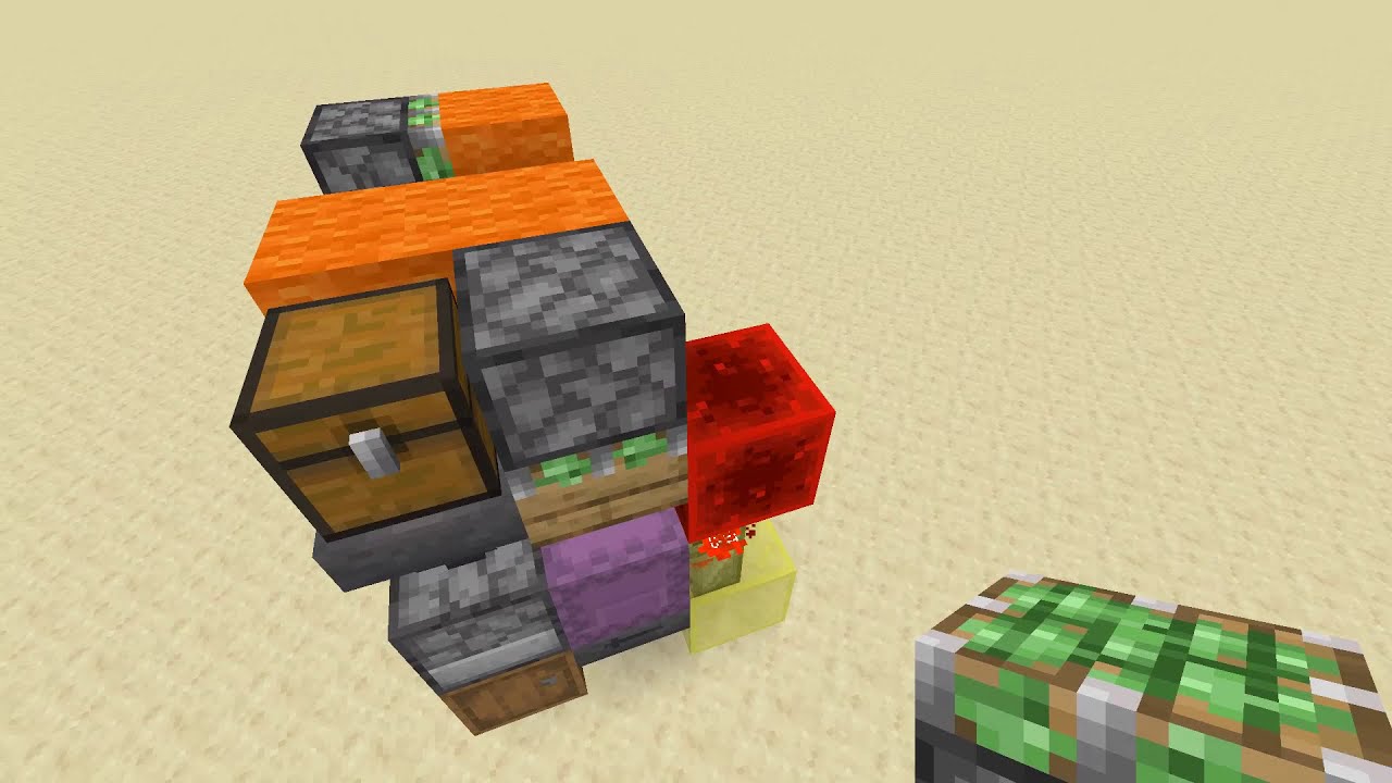 Compact Crafting Station (Minecraft 1.14+) - YouTube