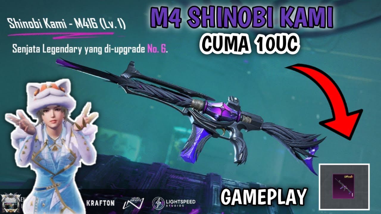 10UC LUCK ‼️ M4 SHINOBI KAMI & GAMEPLAY | PUBG MOBILE - YouTube