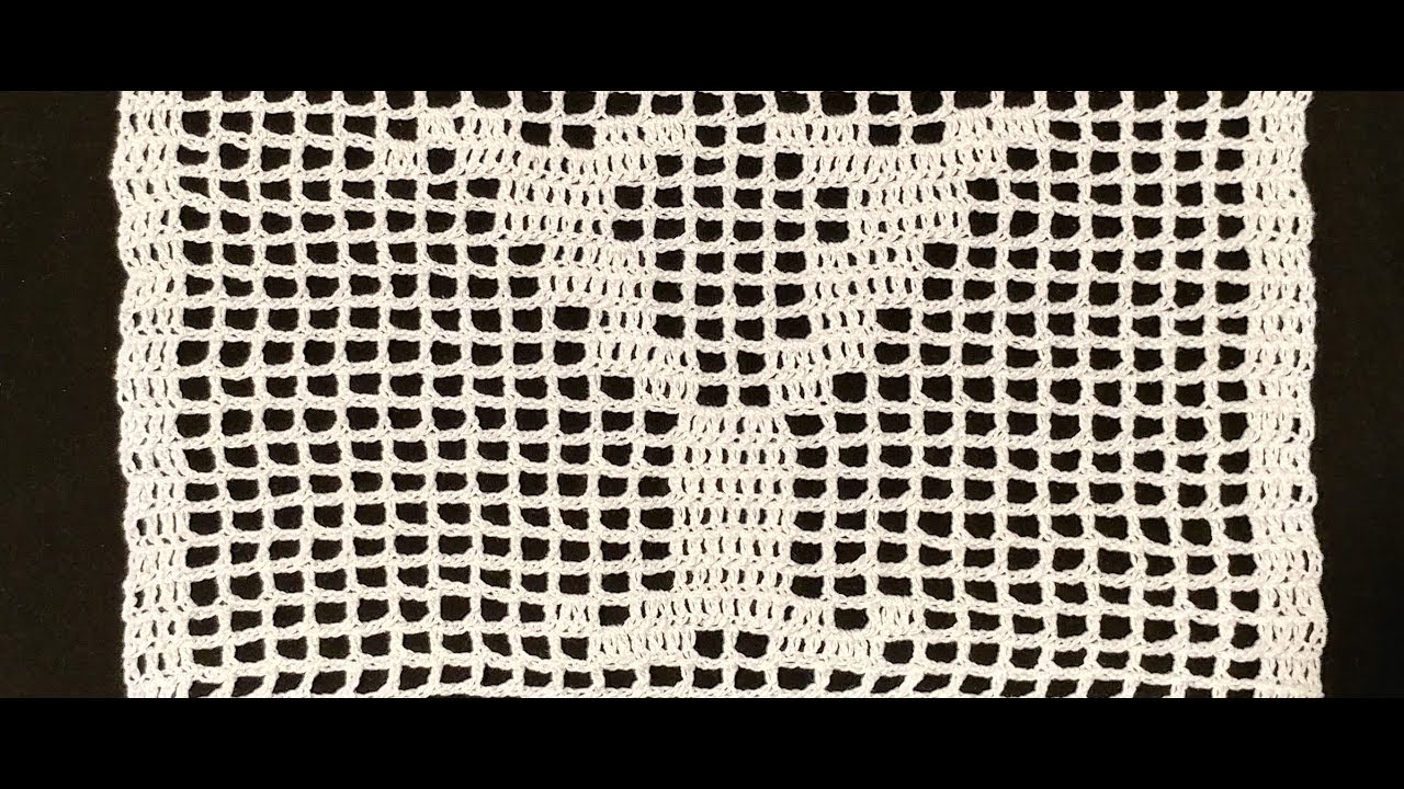 Filet Crochet Letter Y - YouTube