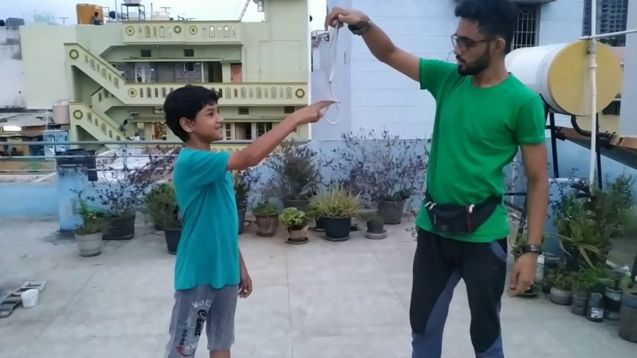 Invisible scissors | Uday Jadugar | Magic | Rope Trick | Preetham ...