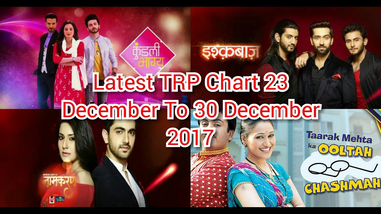 TRP Chart Of This Week 23 To 30 December 2017 - YouTube