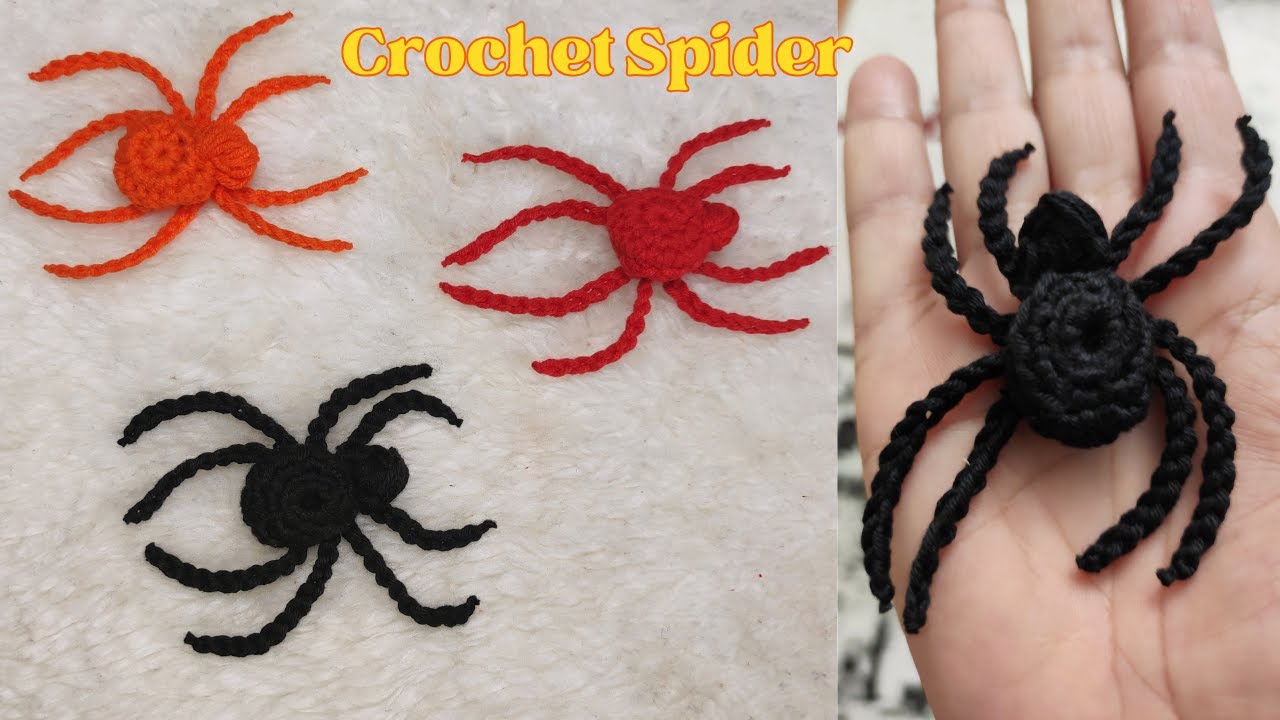 CROCHET SPIDER EASY TUTORIAL FOR HALLOWEEN | VERY EASY AND BEGINNER ...