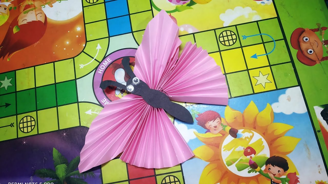 ORIGAMI PAPER BUTTERFLY, NURSERY CRAFT IDEAS - YouTube