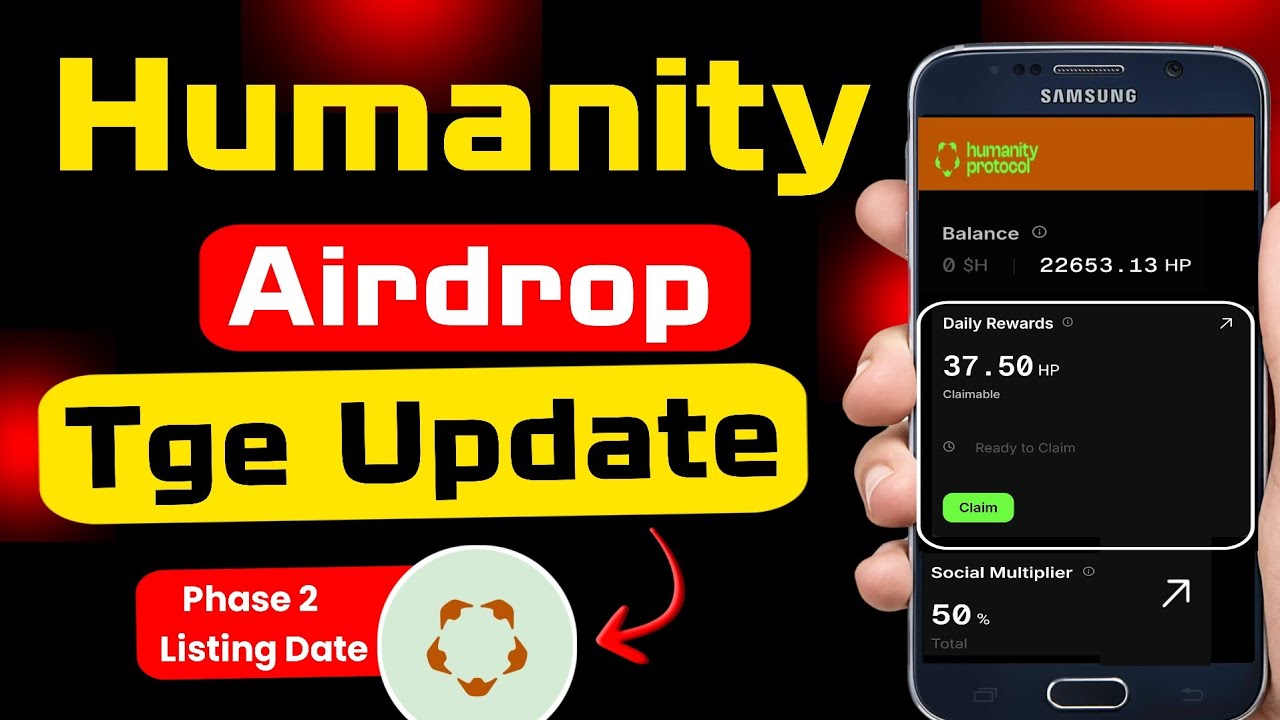 Humanity protocol airdrop update | Human protocol airdrop listing date ...