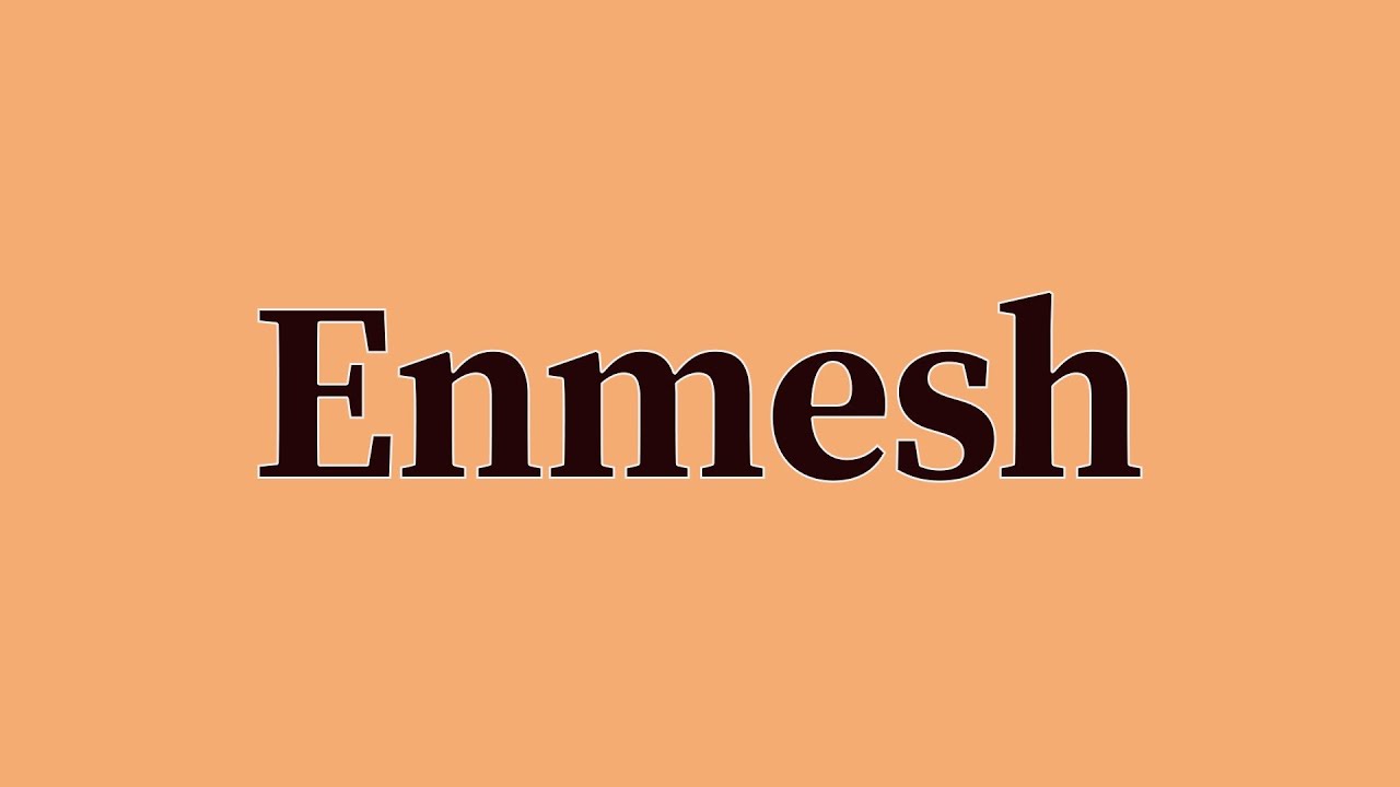 Enmesh Pronunciation and Meaning - YouTube