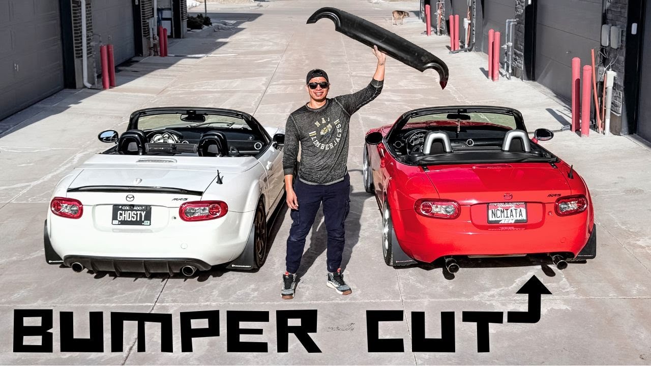 We cut off the rear bumper of an NC Miata! Just not mine... - YouTube