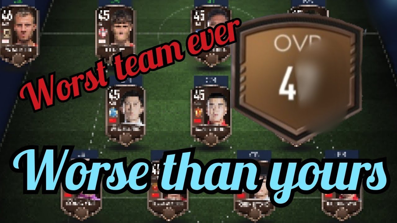Fifa mobile 21 the WORST possible team - YouTube