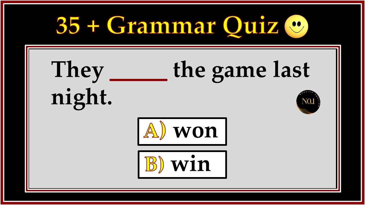 35 + English Quiz Mixed | Grammar English Exercise | All tenses mixed ...