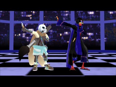 【Undertale MMD】ERROR!Sans Ink!Sans 小蘋果 Little Apple - YouTube