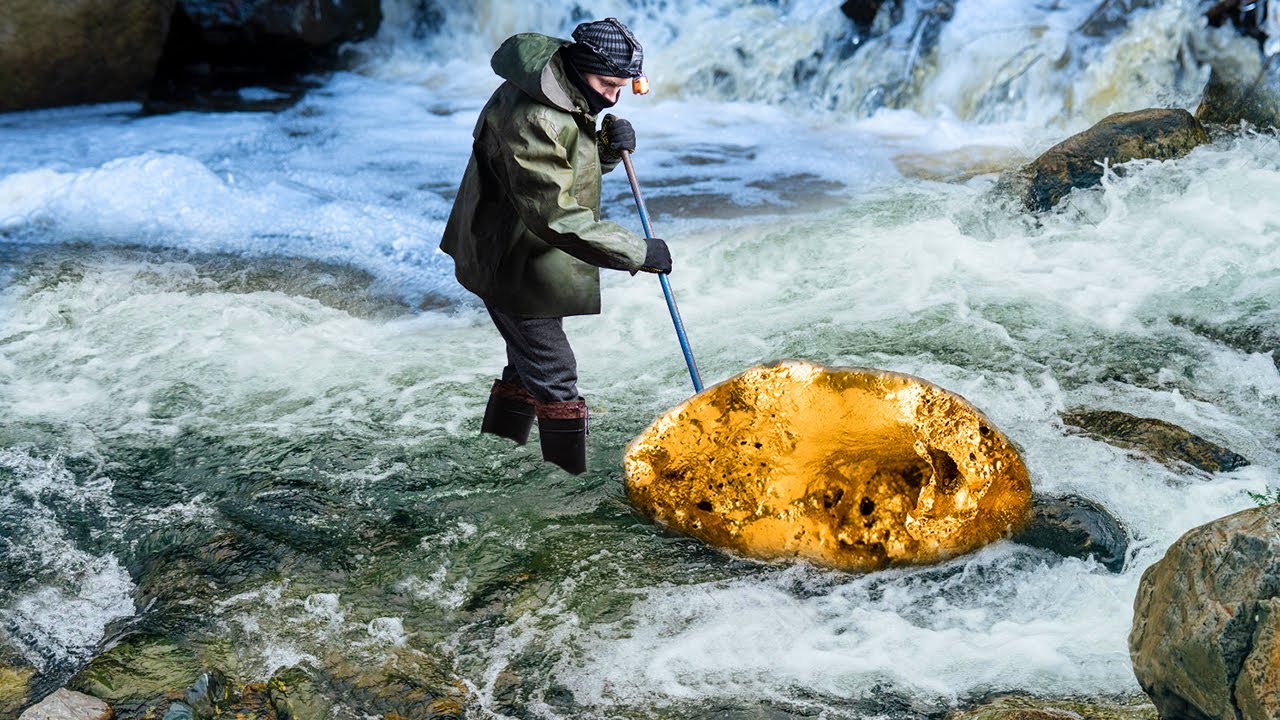 I'm SHOKED!!! Giant Gold Nugget Was Found in River. - YouTube