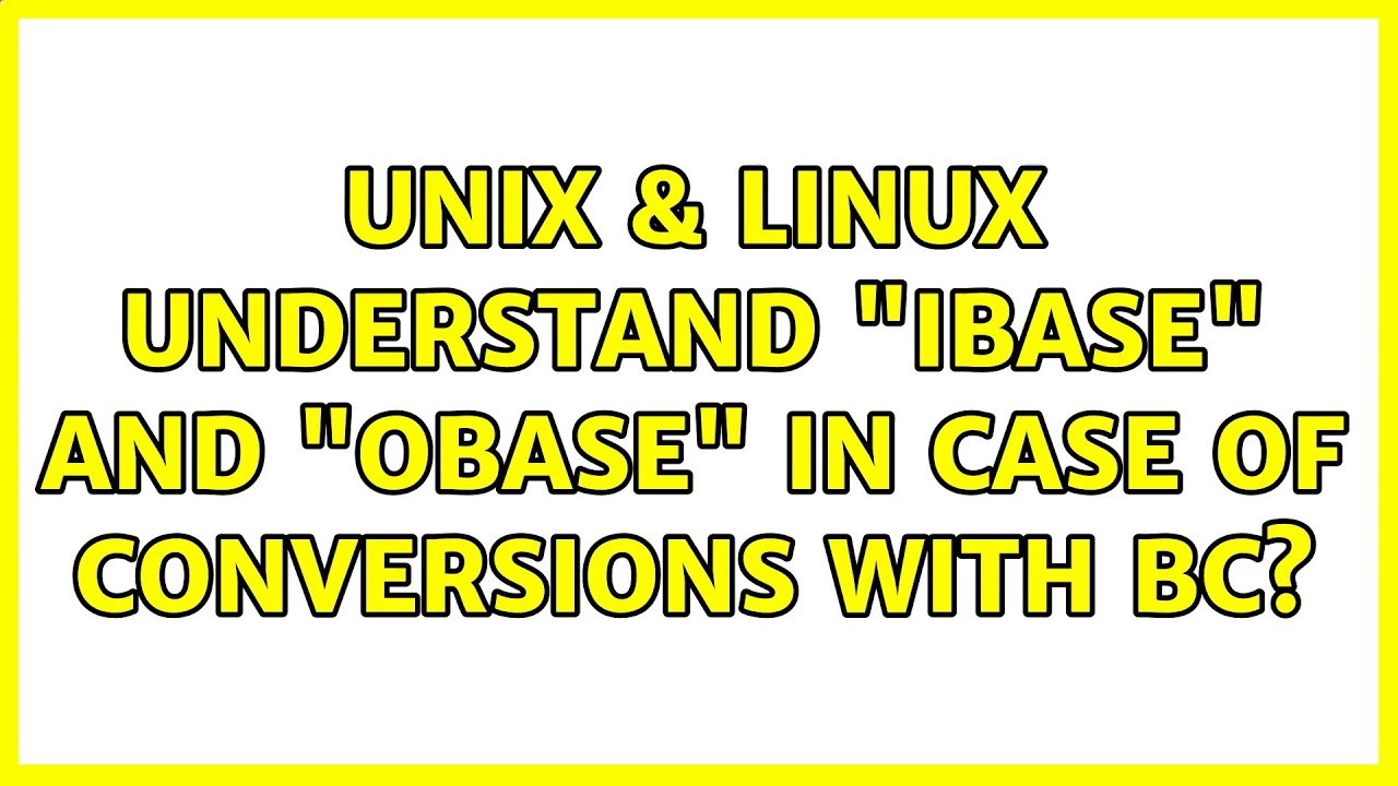 Unix & Linux: Understand "ibase" and "obase" in case of conversions ...