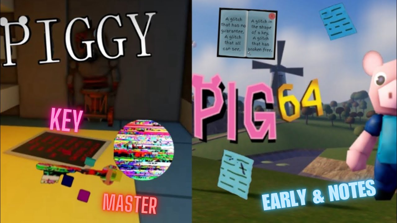 Roblox Piggy key master badge & Pig 64 early release & notes (ROBLOX ...