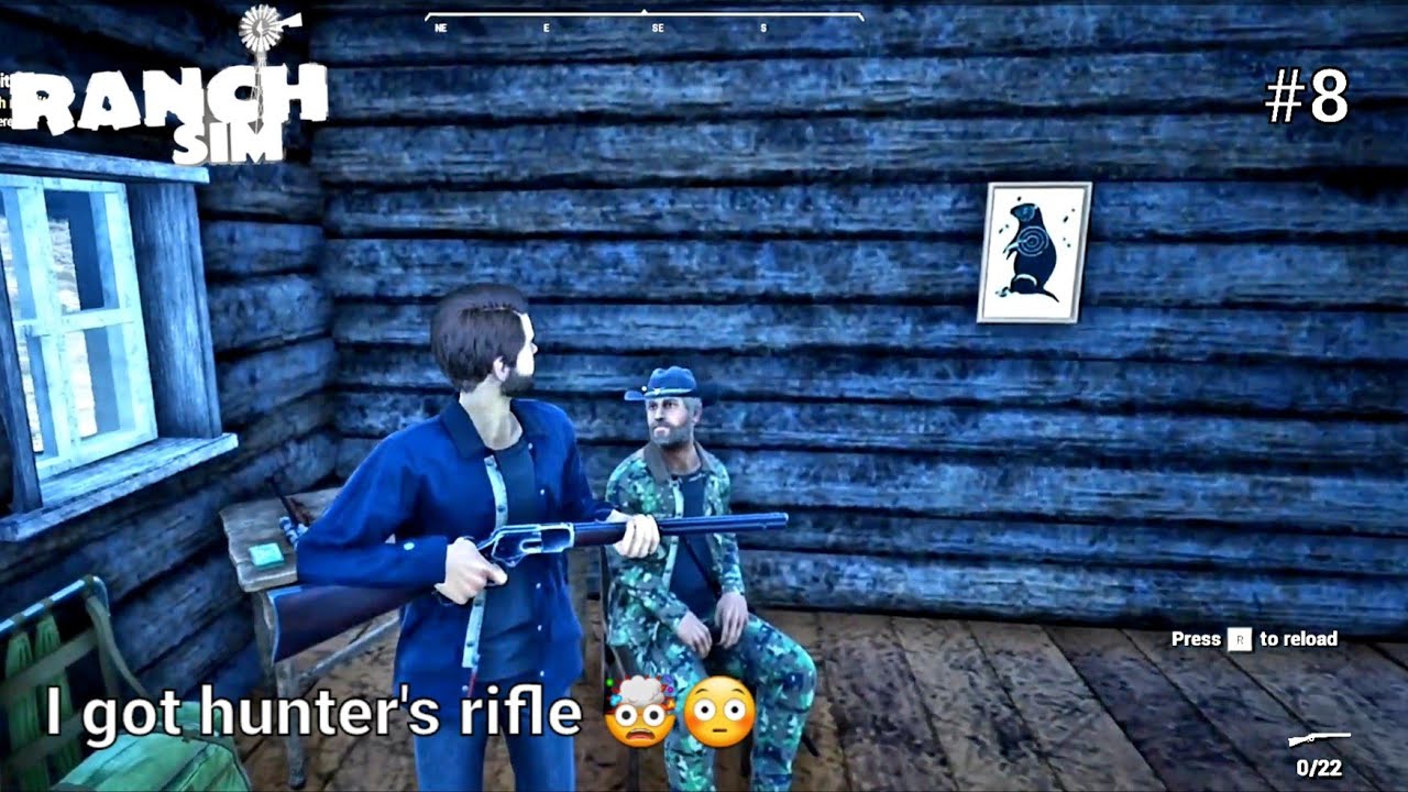 I GOT HUNTER'S HUNTING RIFLE | RANCH SIMULATOR GAMEPLAY #8 - YouTube