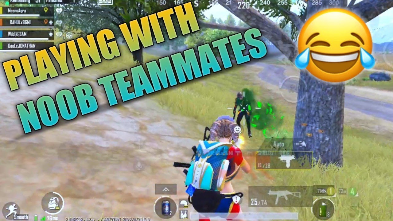 PLAYING WITH NOOB TEAMMATES FUNNY GAME PLAY #funny #bgmi - YouTube