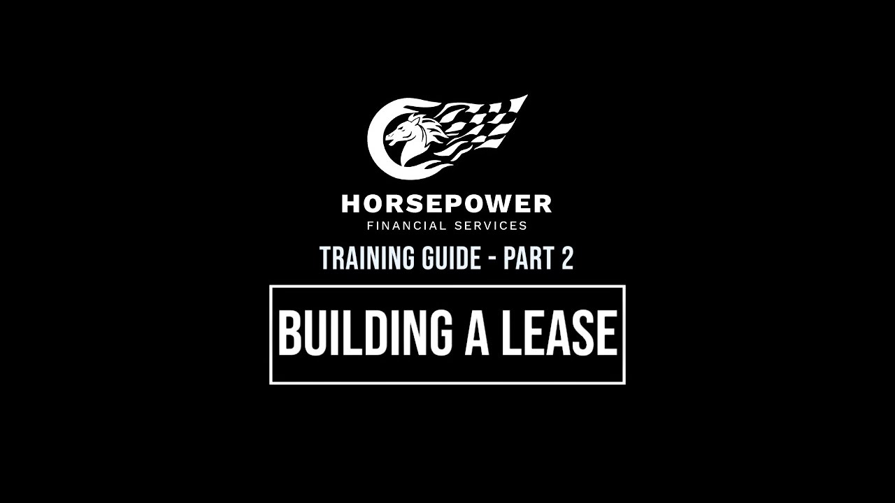 Training Guide - Part 2 - BUILDING A LEASE - YouTube