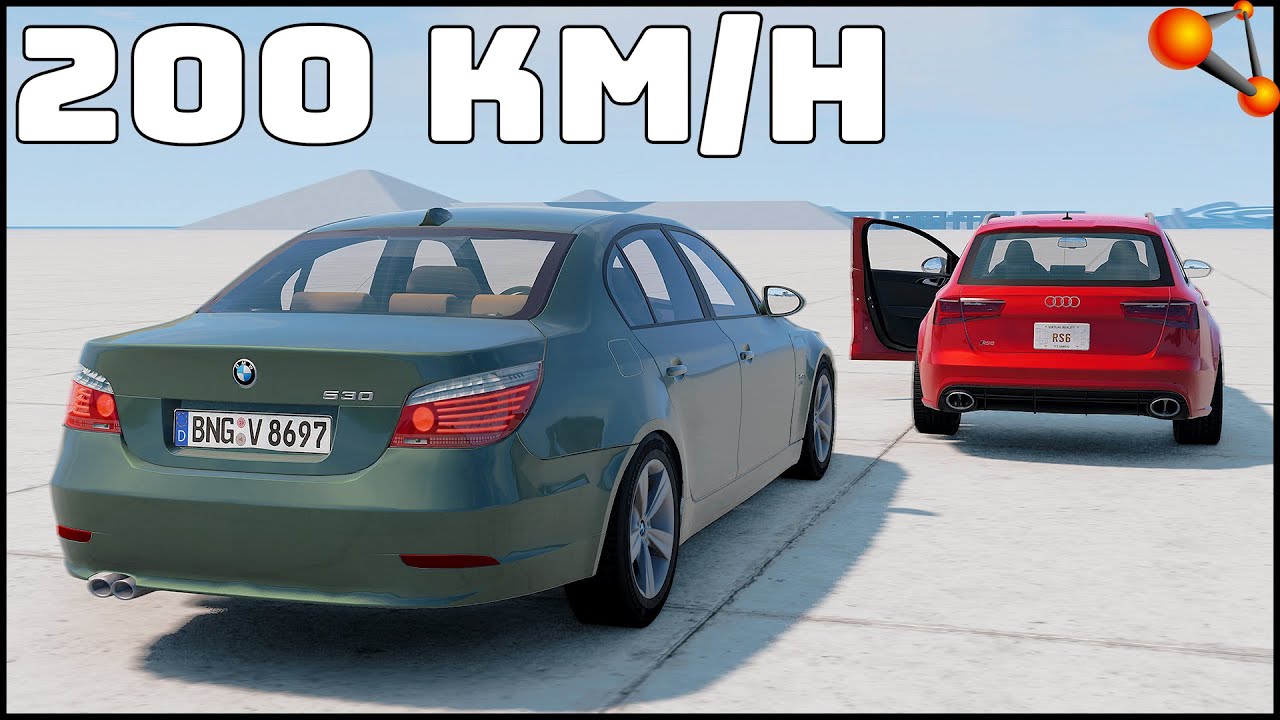 OPEN DOOR vs BMW M5! 200 Km/H CRASH TEST! - BeamNg Drive - YouTube