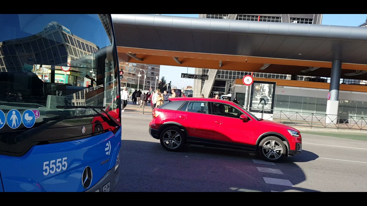 Here Is The EMT Bus 5555 On The Number 124 In Madrid Wednesday 27 here-is-the-emt-bus-5555-on-the-number-124-in-madrid-wednesday-27
