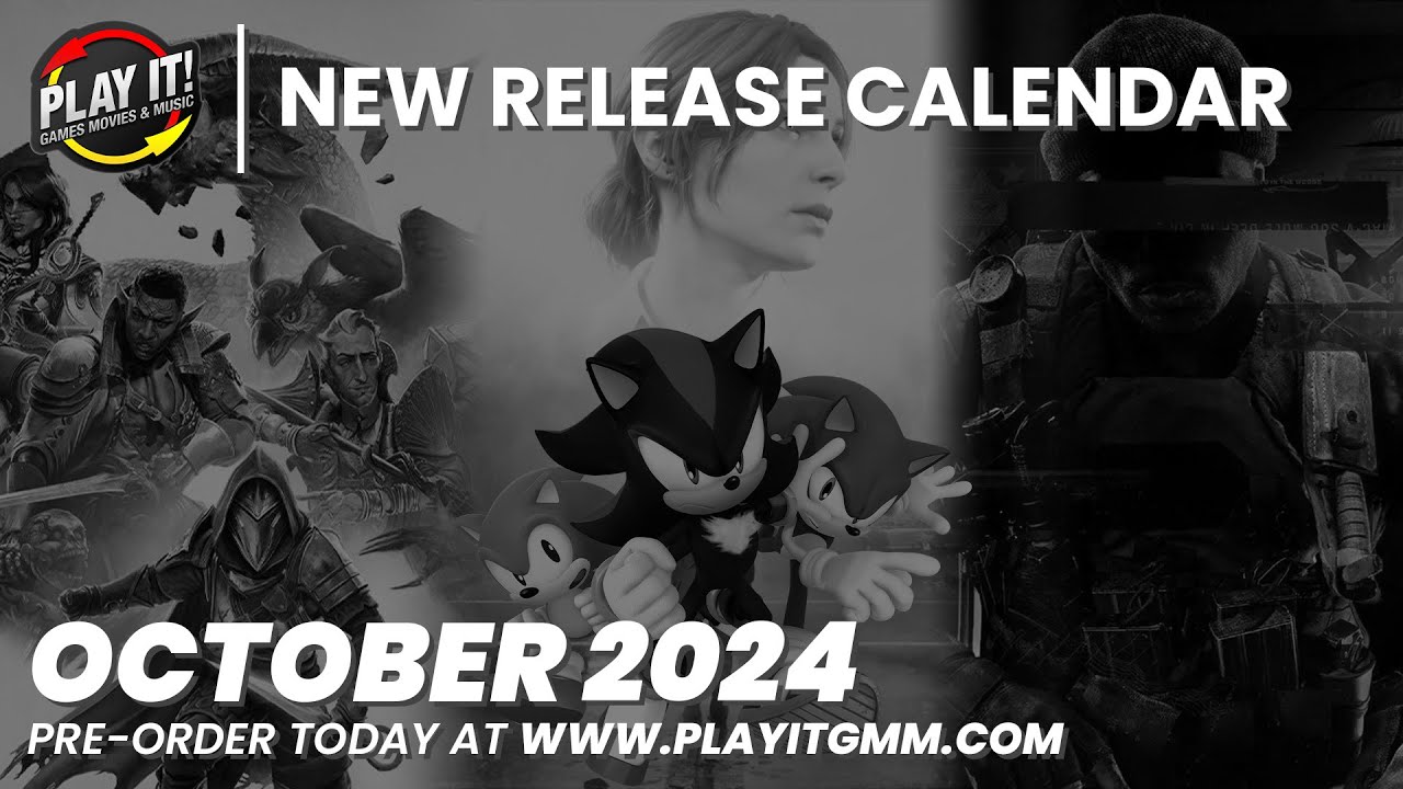 Play It! | New Release Calendar | October 2024 - YouTube