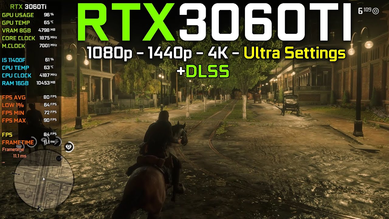 Red Dead Redemption 2 : RTX 3060Ti + I5 11400F - 1080p , 1440p , 4K ...