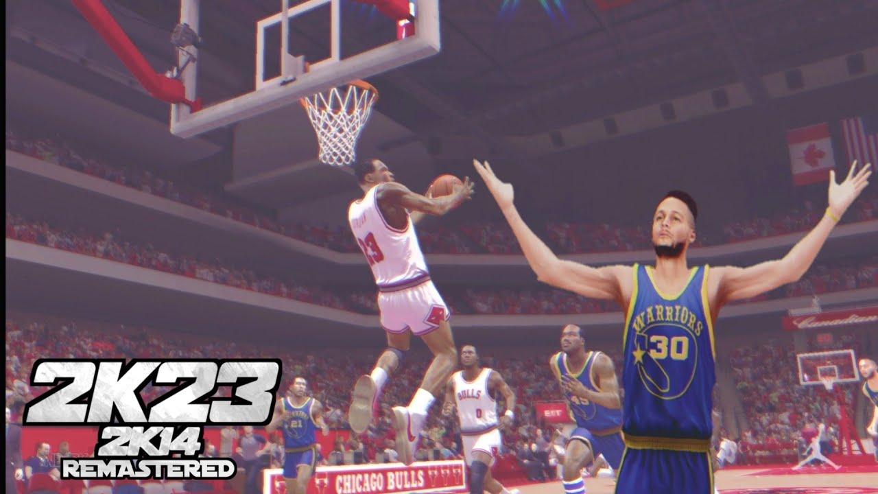 NBA 2K23 RETRO (2K14 REMASTERED) Bulls vs Warriors | MJ vs CURRY ...