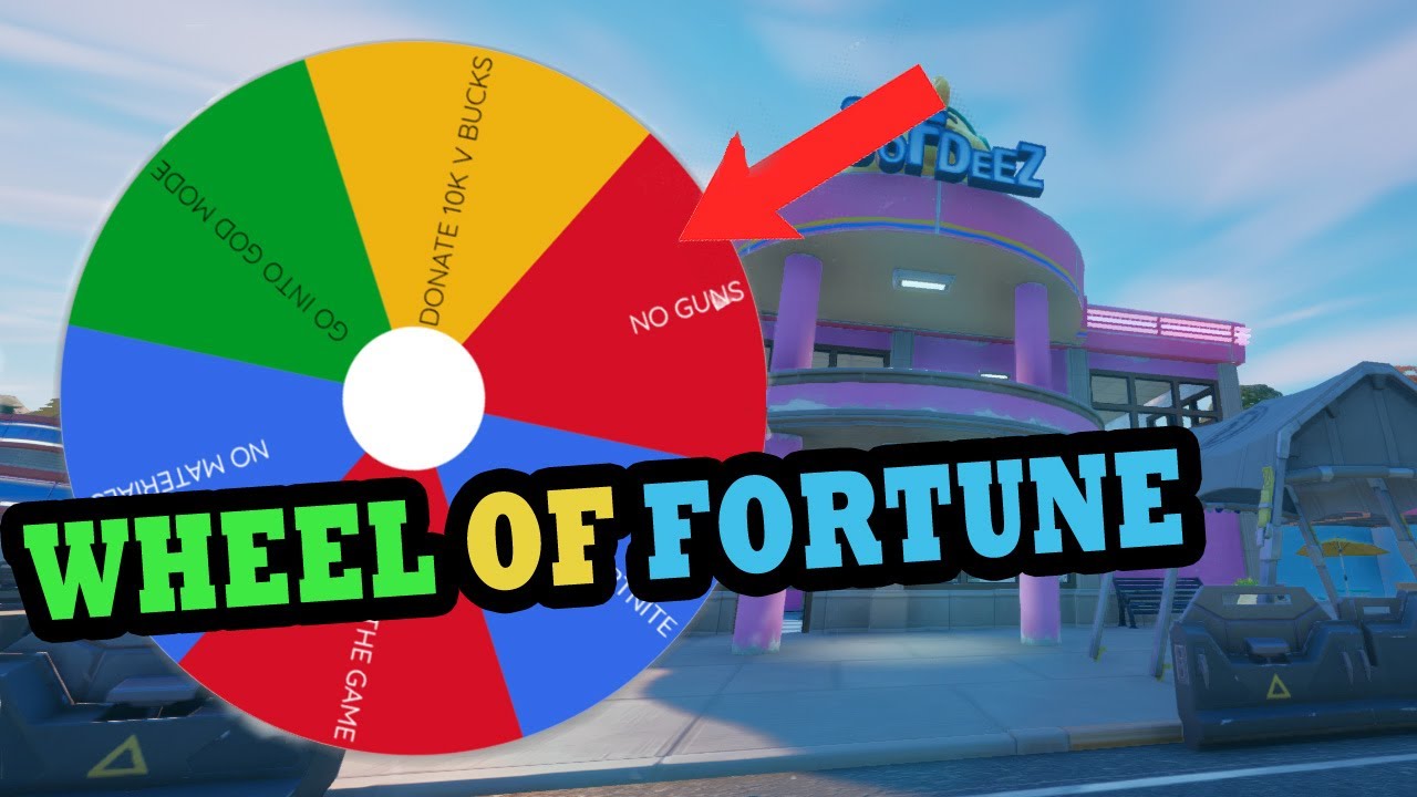 A Wheel decides everything I do in Fortnite - YouTube