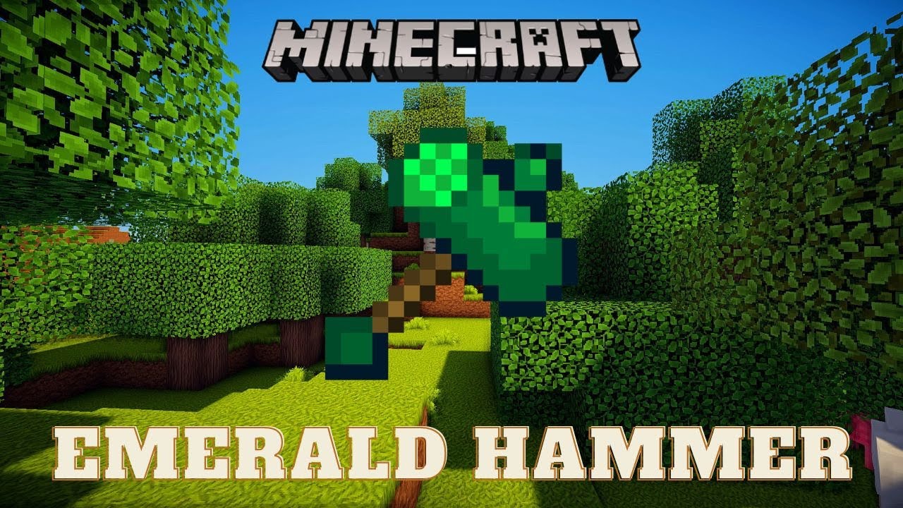 Minecraft - Emerald Warhammer - YouTube