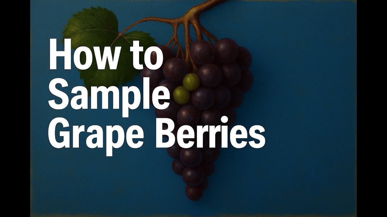 Berry Sampling in Winegrape Vineyards (UCCE) - YouTube