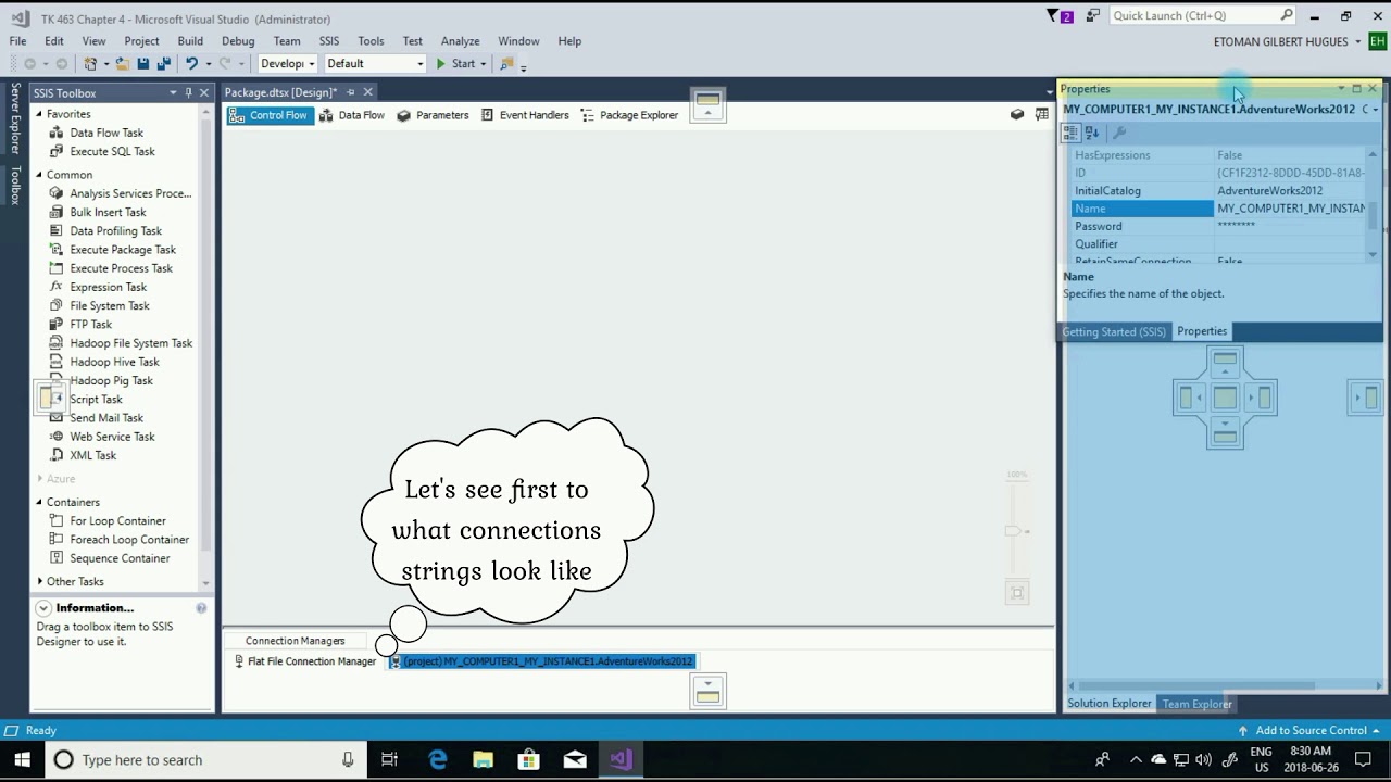 04.1 SSIS Connection Managers - YouTube