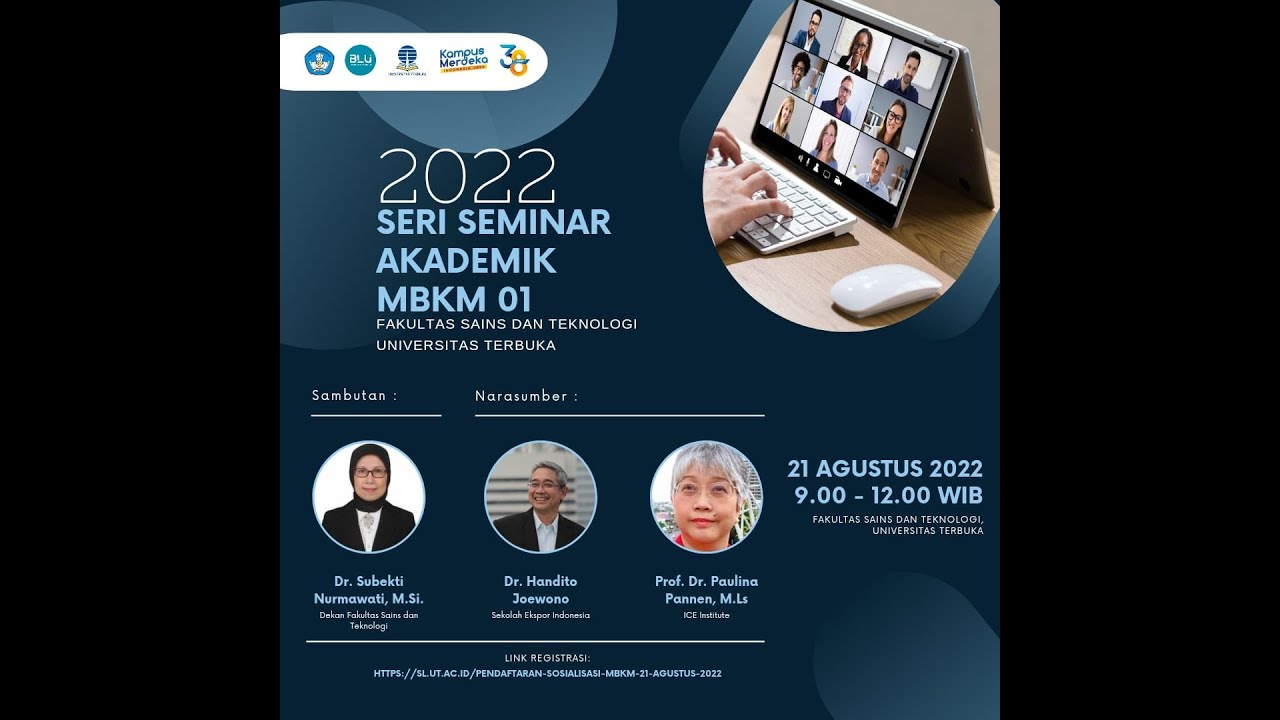 Seri Seminar Akademik MBKM 01 FST UT - 21 Agustus 2022 - YouTube