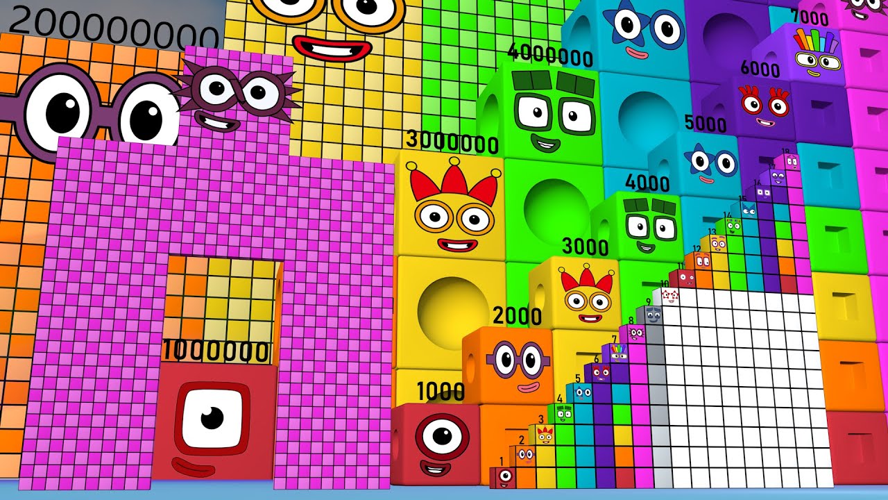 Numberblocks Puzzle Step Squad 800 vs 800,000 to 800,000,000 Learn to ...