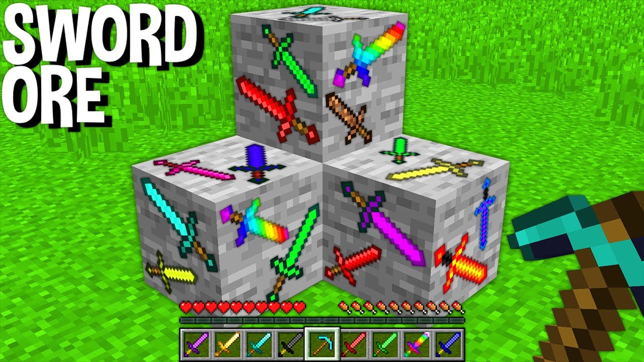 How to find this most SECRET SWORD ORE in Minecraft ! NEW INCREDIBLY ...
