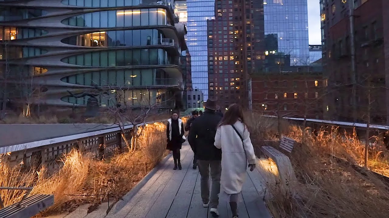 NYC Sunset Walk: The High line to Hudson Yards on the Westside of ...