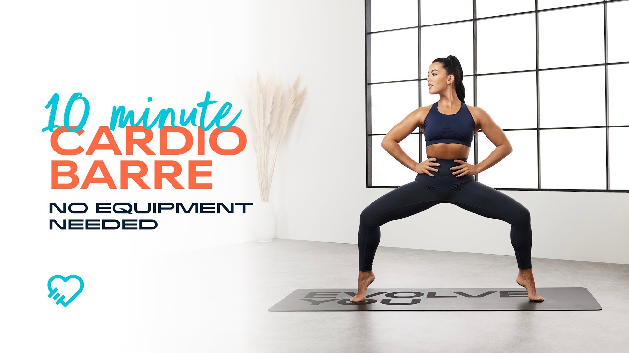 10 MINUTE CARDIO BARRE WORKOUT | No Equipment, Bodyweight Only - YouTube
