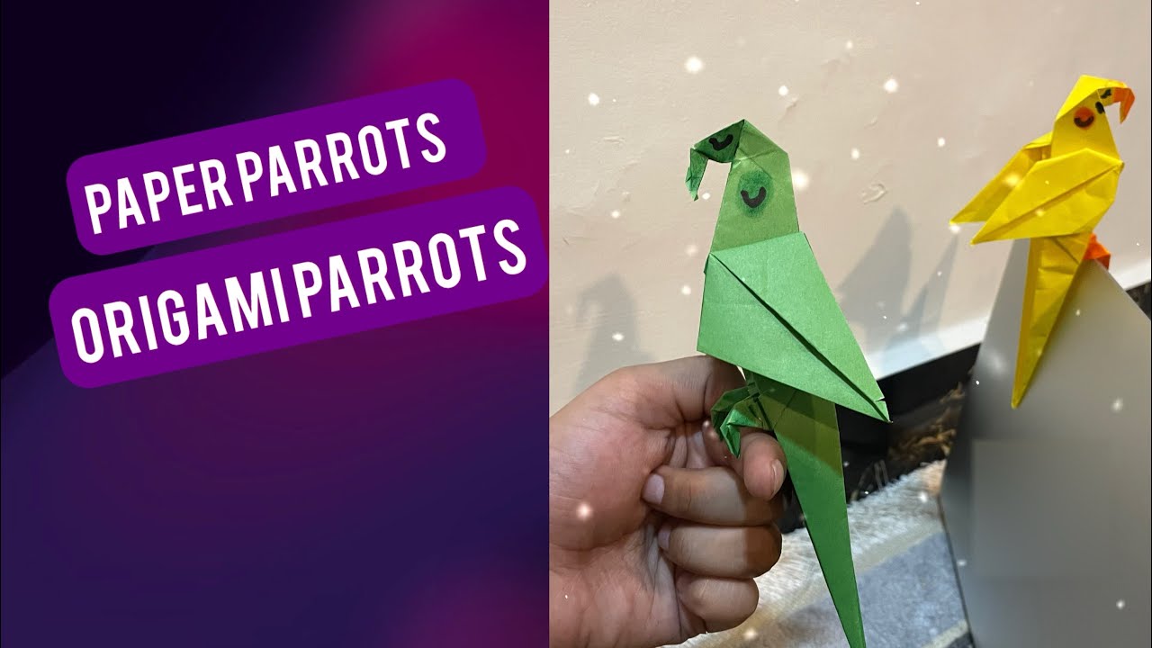 Origami Paper Parrot | How to make paper bird / @Craftyarea12 - YouTube