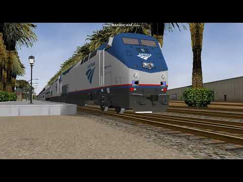 (MSTS/Open Rails) Amtrak Southwest Chief Reroute Departs Dunktown - YouTube