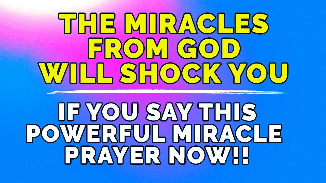 GOD WILL SHOCK YOU WITH BLESSINGS Today If You Watch And Say This ...