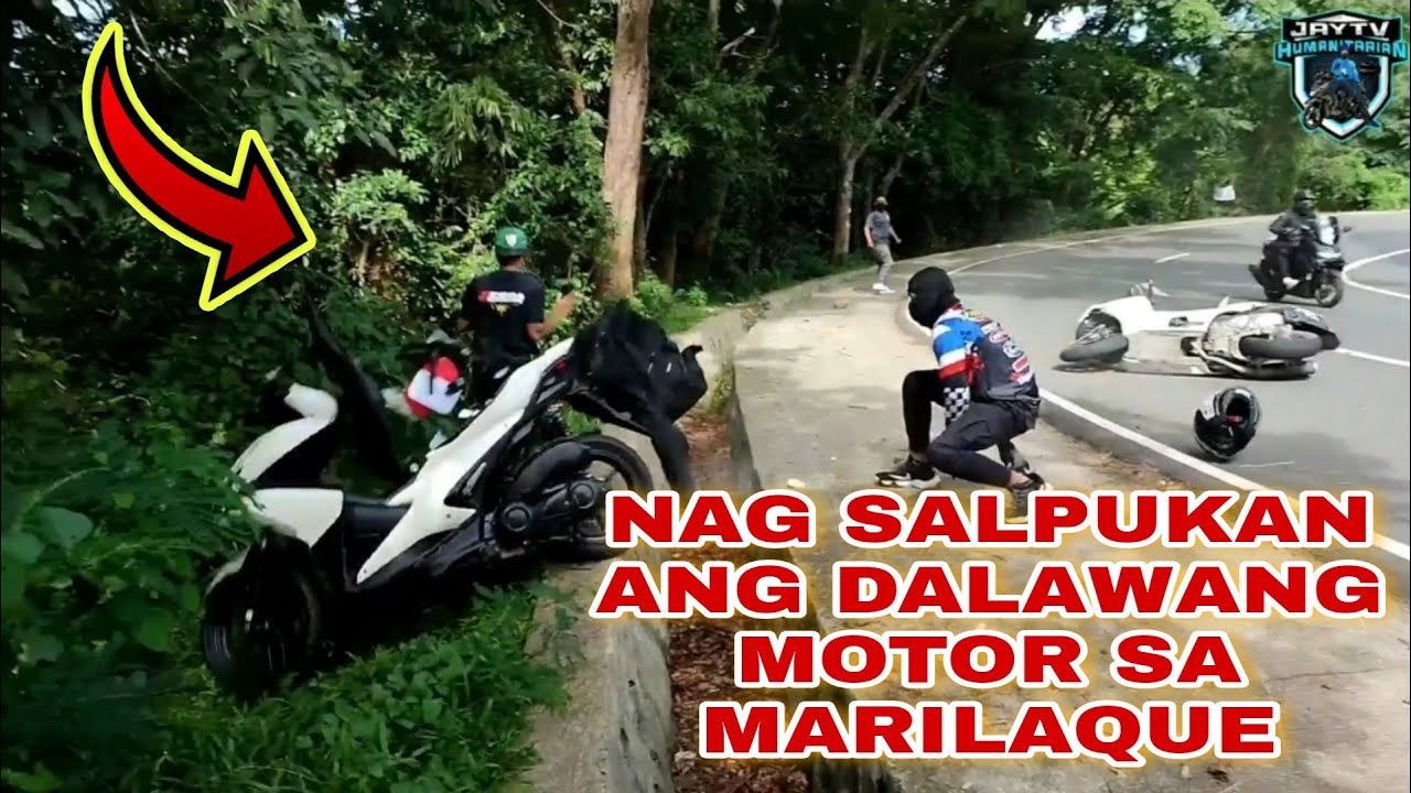MOTOR NA NAG OVERSHOOT SA MARILAQUE TUMAMA SA ISA PANG KASALUBONG NA ...