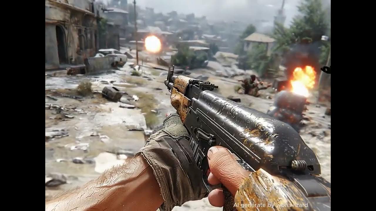 FPS Shooting Game Scene AI Video Generation - YouTube