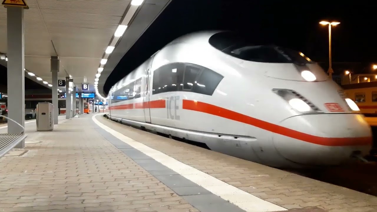 ICE 2922 in Saarbrücken Hbf mit Br403 061 5 - YouTube