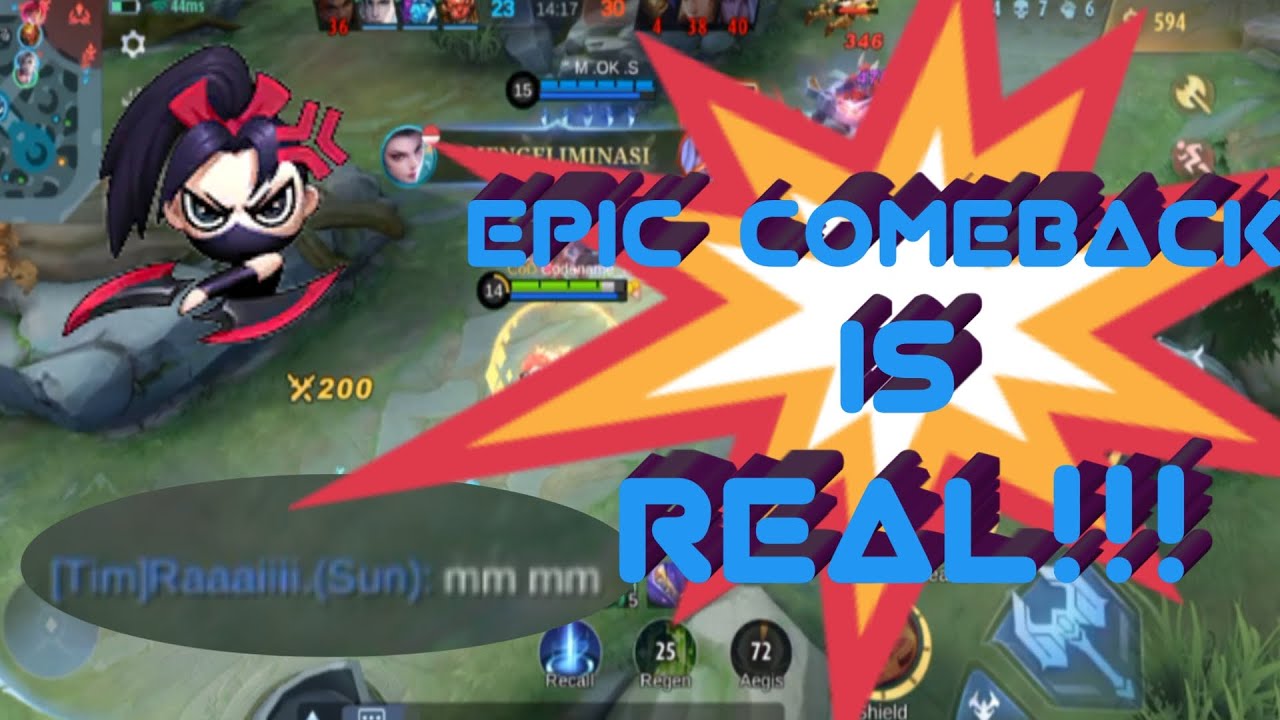 Dibacotin? Bales dengan Kelazzz dengan epic comeback | Mobile Legends Gameplay - YouTube