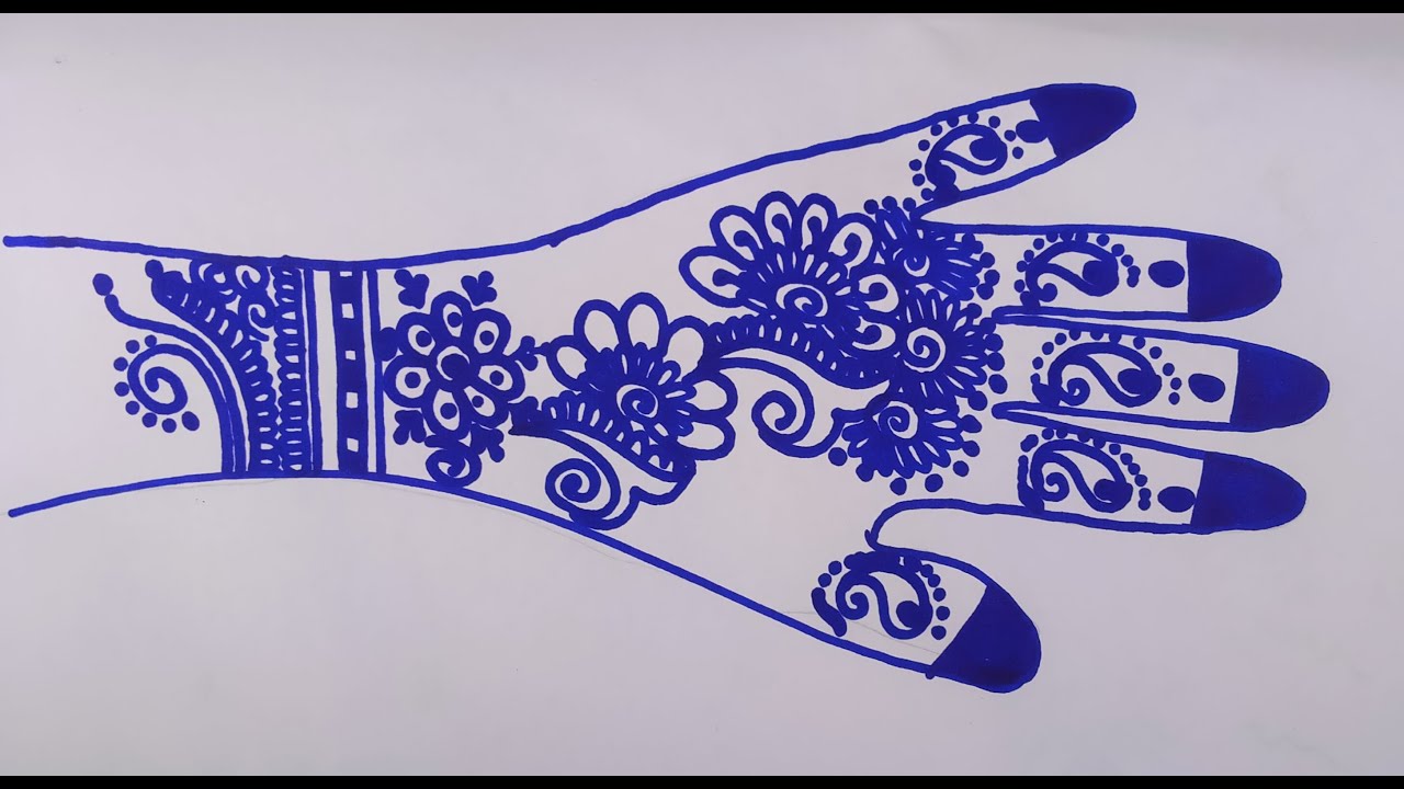 Arabic mehedi designs by marker/unic mehedi by marker/arabic upcoming ...