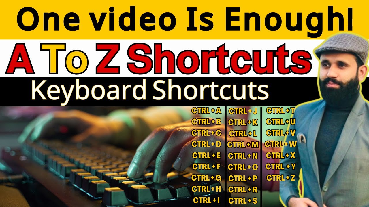 A To Z Keyboard shortcut keys | Keyboard Shortcuts in MS Word Urdu ...