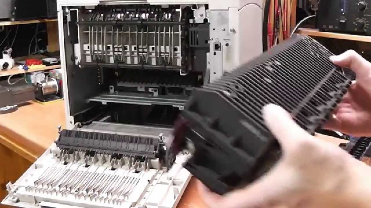 Repair of a Xerox DocuPrint N2125 "Fuser Failure" - YouTube