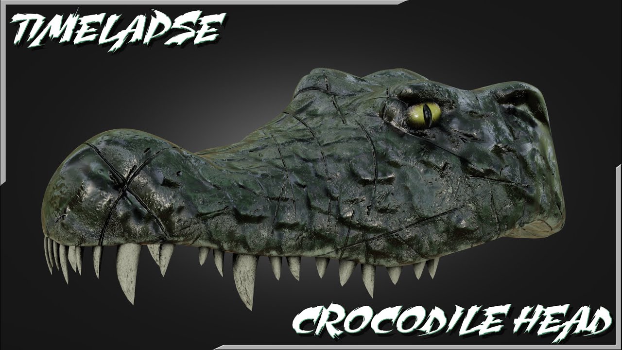 Crocodile Head for Roblox UGC (Timelapse) | Blender 2.93 - YouTube