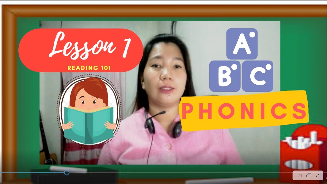 ALPHABET PHONICS - LESSON 1 (READING 101) - YouTube