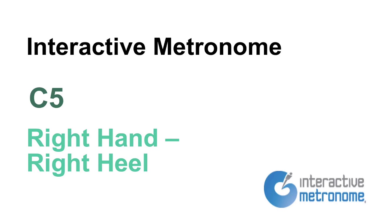 Interactive Metronome, C5, Right Hand Right Heel - YouTube