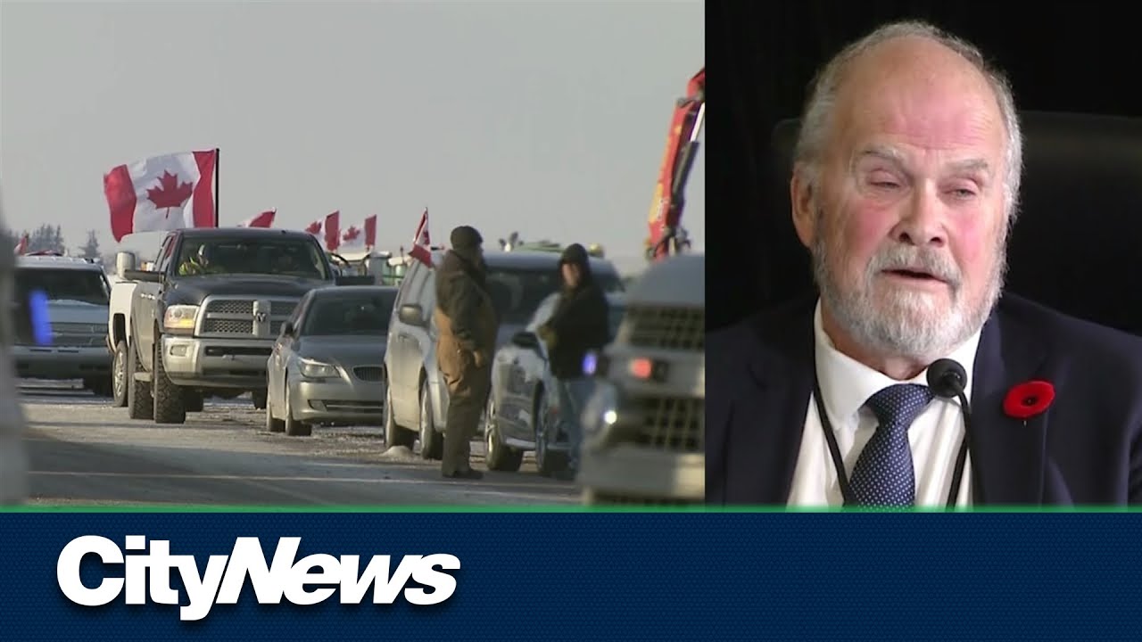 Coutts mayor talks, attorney passes out - YouTube