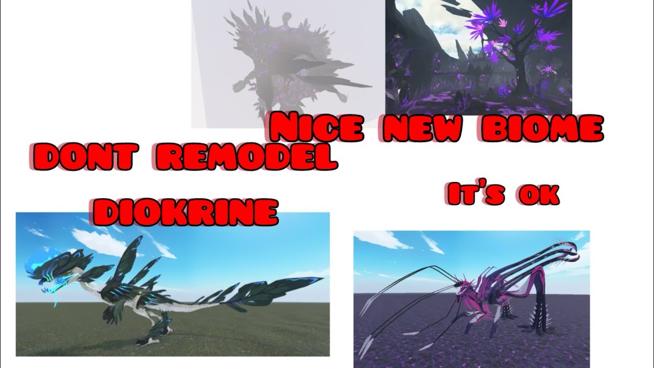 Creatures of sonaria update, DONT REMODEL DIOKRINE - YouTube