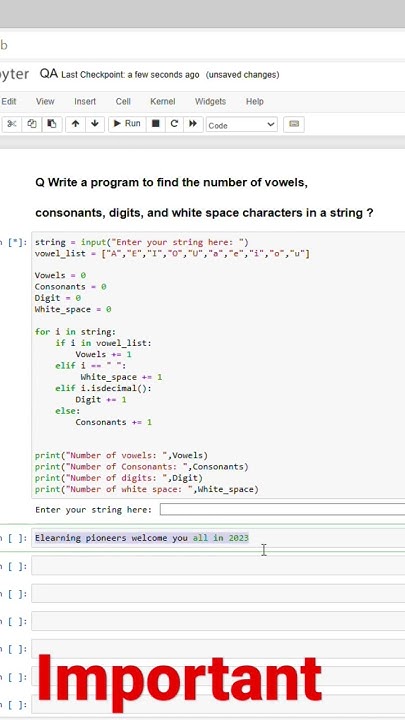 2.73 Python program to find number of vowels, consonants, digit and ...