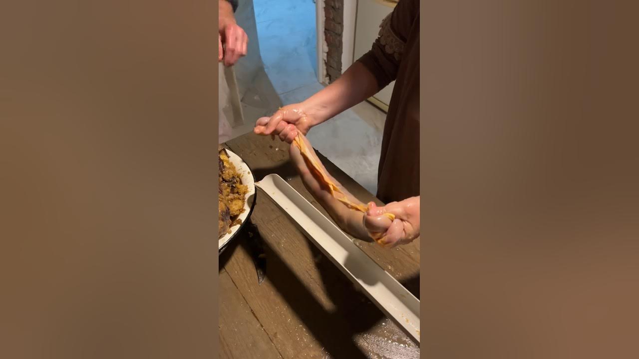 Это Очень вкусно🥰 КАЗЫ колбаса из конины Казахское блюдо #казахстан # ...